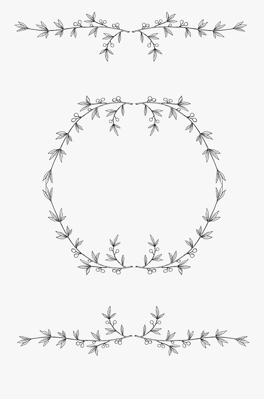 Vector Vintage Wreaths Free , Free Transparent Clipart - ClipartKey
