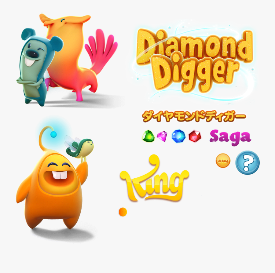 Transparent Digger Png - Diamond Digger Saga Logo , Free Transparent ...