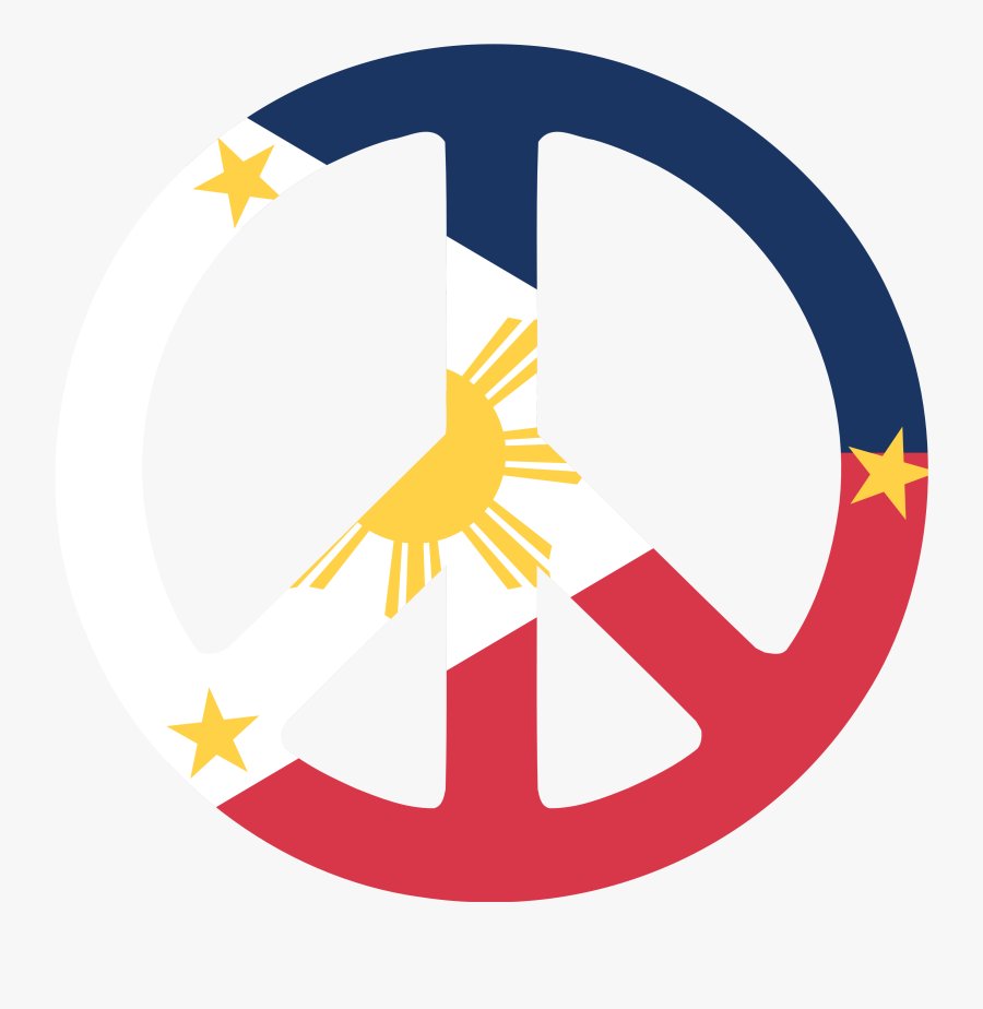 Peace Sign Philippine Flag , Free Transparent Clipart - ClipartKey