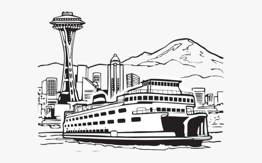 Ferry Clipart Black And White , Free Transparent Clipart - ClipartKey