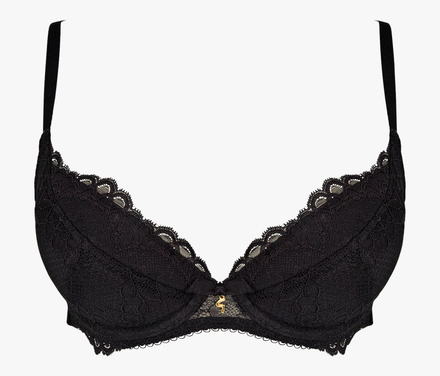 Gossard Superboost Lace Plunge Bra In Black - Black Bra Transparent Png ...