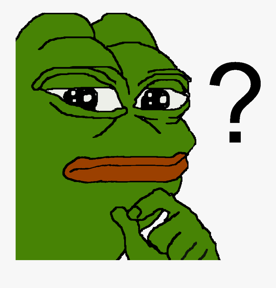 Pepe The Frog Question , Free Transparent Clipart - ClipartKey