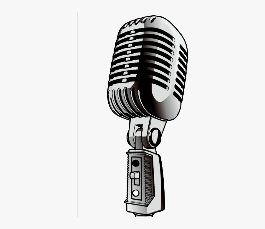 Microphone Cartoon Voice Actor - Cartoon Transparent Background ...