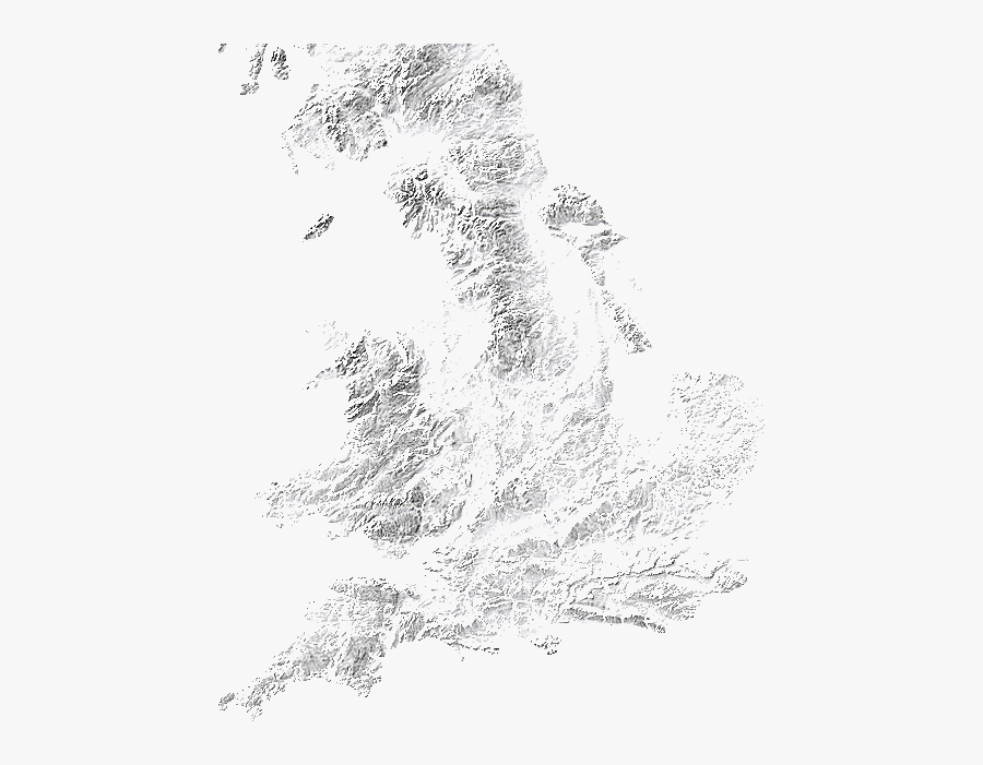 Relief Map - Black And White Relief Map Uk , Free Transparent Clipart ...