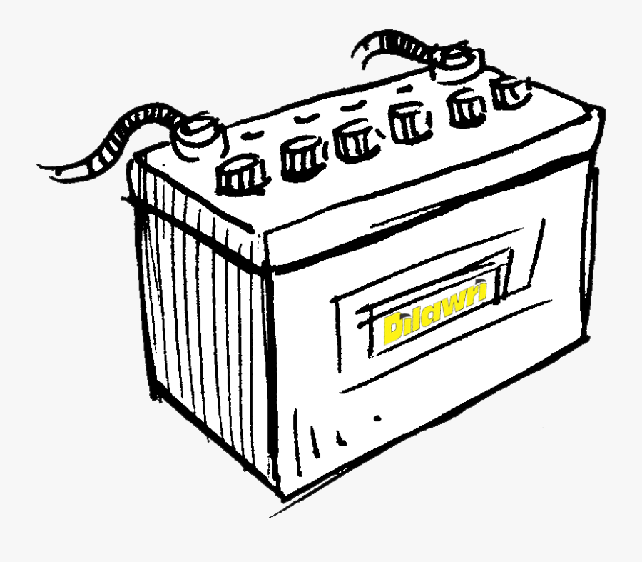 The Definitive Dead Battery Guide - Car Battery Line Art , Free ...