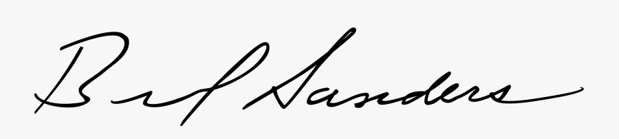 Bernie Sanders Signature , Free Transparent Clipart - ClipartKey