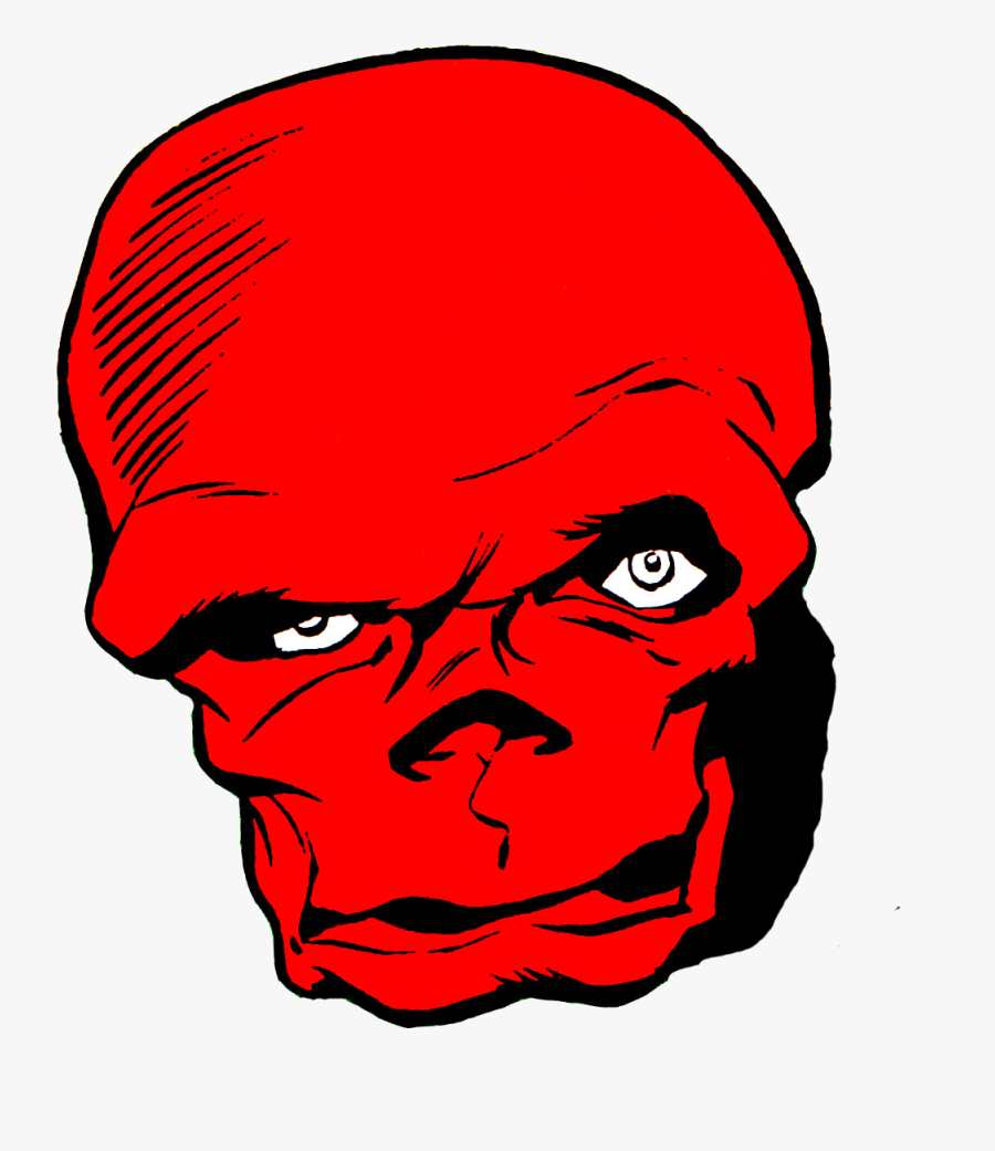 Red Skull Face Comic , Free Transparent Clipart - ClipartKey
