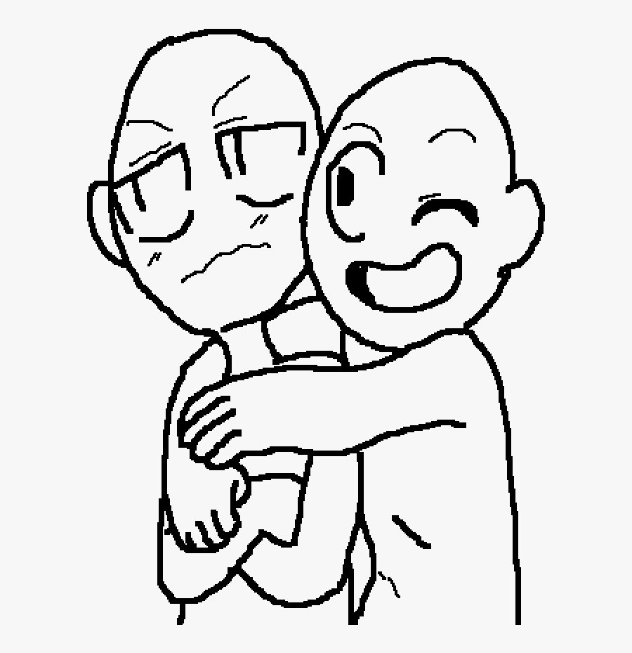 Fingers Drawing Hug - Cartoon , Free Transparent Clipart - ClipartKey