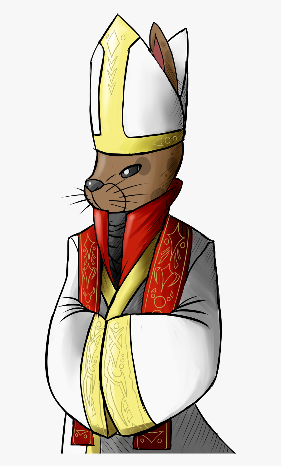 Add Media Report Rss Rabbit Priest Clipart , Png Download - Rabbit ...