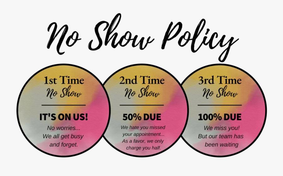 No Show Policy Salon , Free Transparent Clipart - ClipartKey