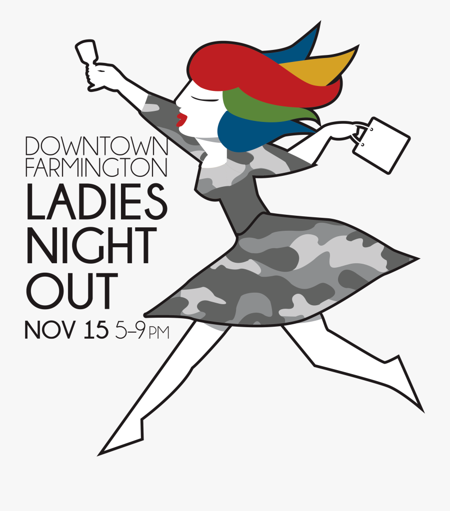 Ladies Night Out - Cartoon , Free Transparent Clipart - ClipartKey