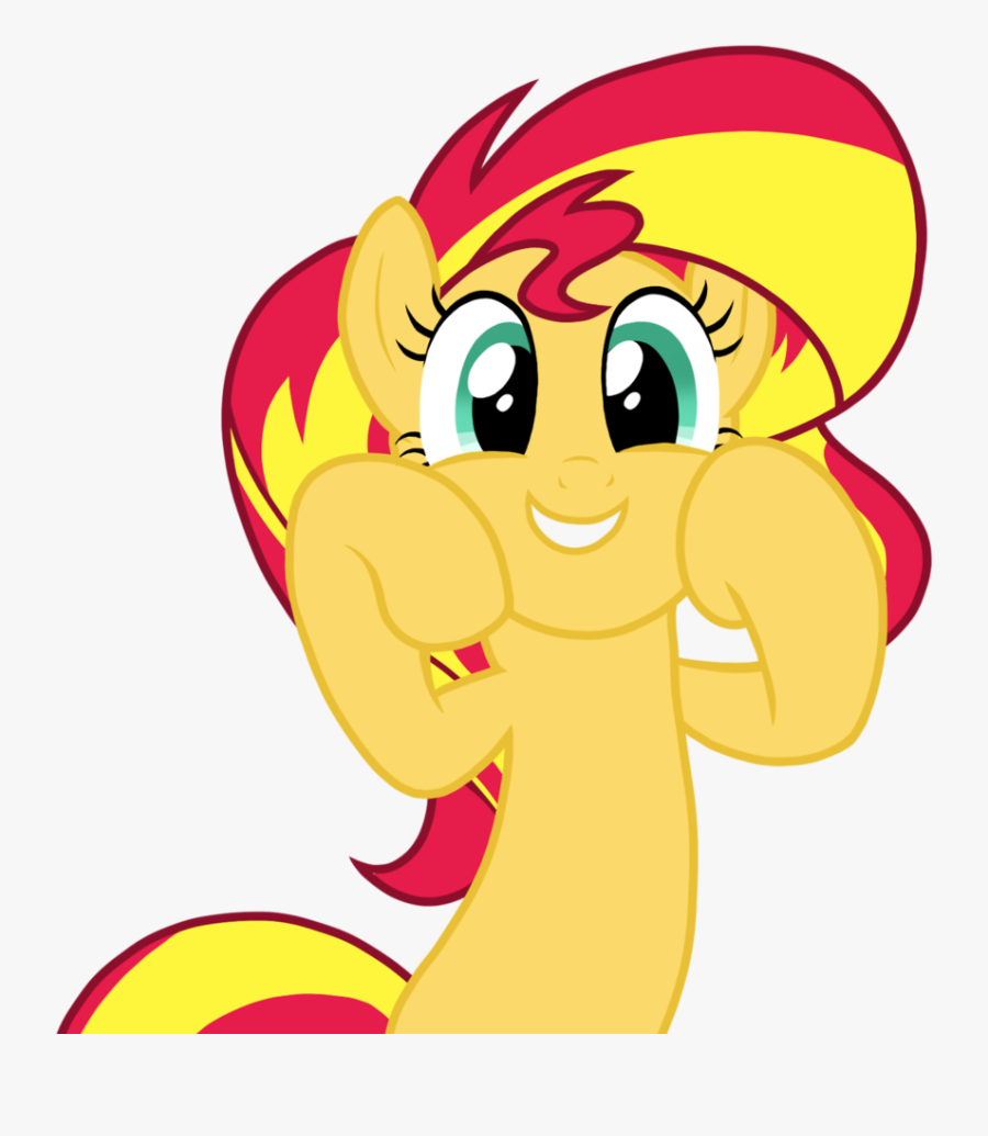 Transparent Sunrise Sunset Clipart - Mlp Pinkie Smiling , Free ...