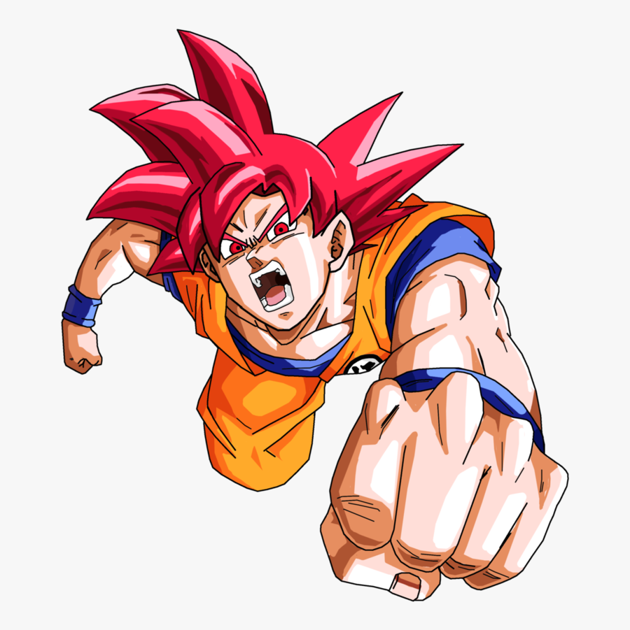 God Png Images - Ssj God Goku Fist , Free Transparent Clipart - ClipartKey