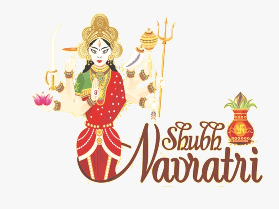 Happy Navratri Stickers - Navratri Wishes In Hindi , Free Transparent ...