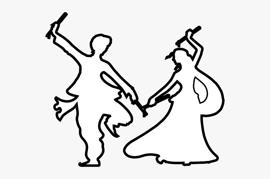 Garba - Line Art , Free Transparent Clipart - ClipartKey