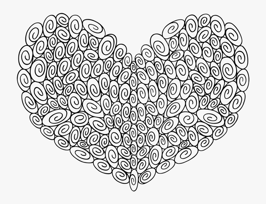 Fancy Heart Template - Heart , Free Transparent Clipart - ClipartKey