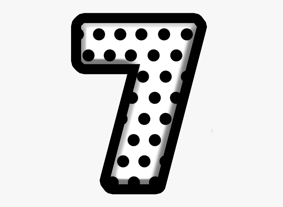 7 Seven Siete Freetoedit - Polka Dot , Free Transparent Clipart ...