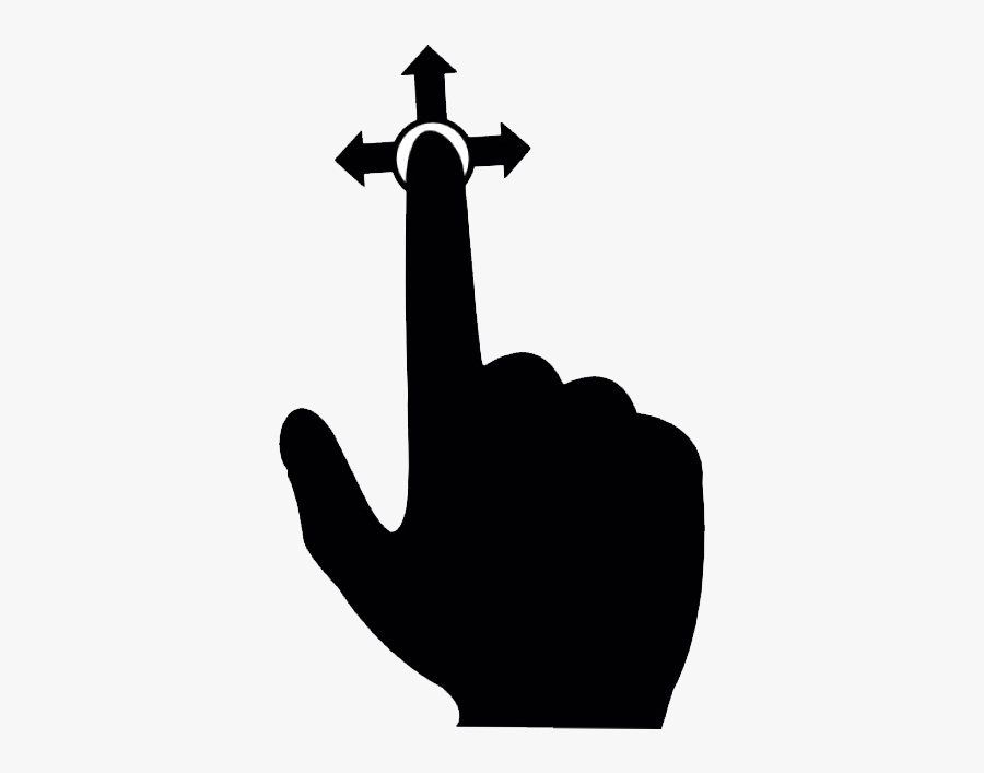 Hand Finger Icon - Deslizar Dedo , Free Transparent Clipart - ClipartKey