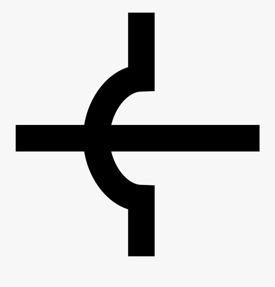 Symbol Crossing Electrical Circuit , Free Transparent Clipart - ClipartKey