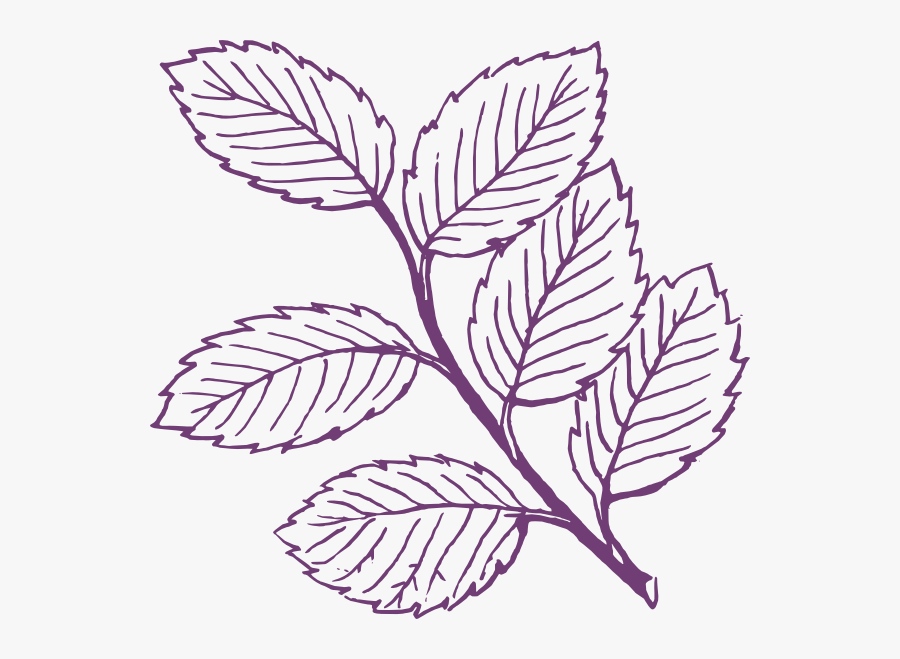 Purple Leaves Clip Art At Clker , Free Transparent Clipart - ClipartKey