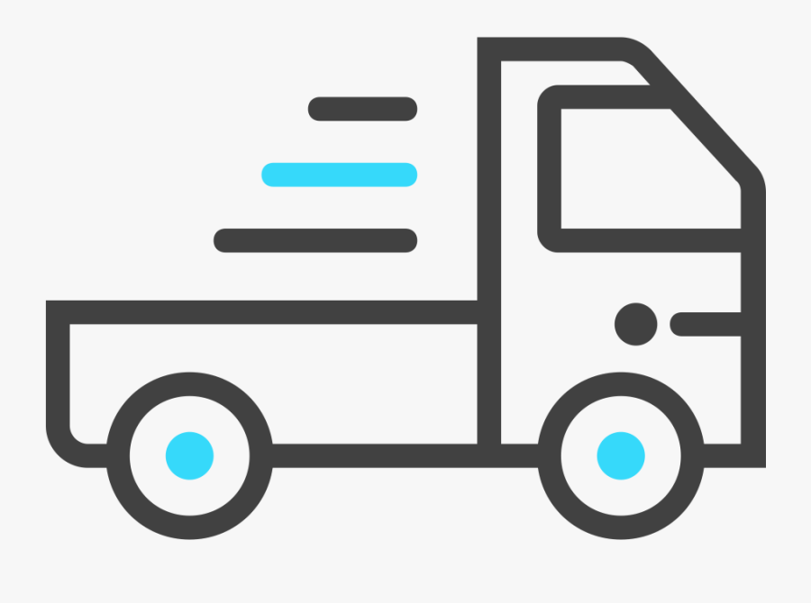 White Delivery Truck Icon , Free Transparent Clipart - ClipartKey