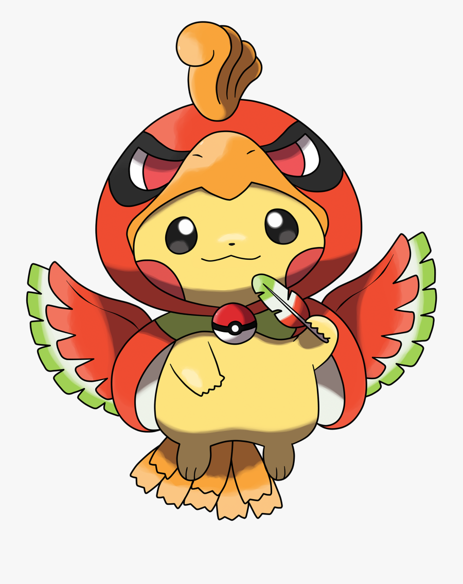Kyoto Ho-oh Pikachu Mascot - Pikachu As Ho Oh , Free Transparent ...