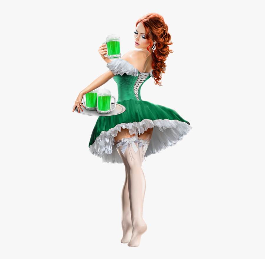 St Patrick's Girl Png , Free Transparent Clipart - ClipartKey