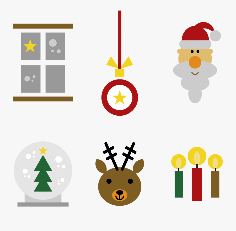 Festive Christmas Icons Clip Art Freeuse - Christmas Icon .png , Free ...