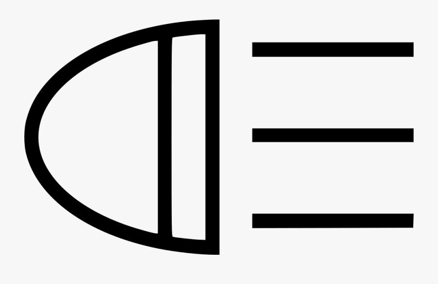 Headlight Icon Png White , Free Transparent Clipart - ClipartKey