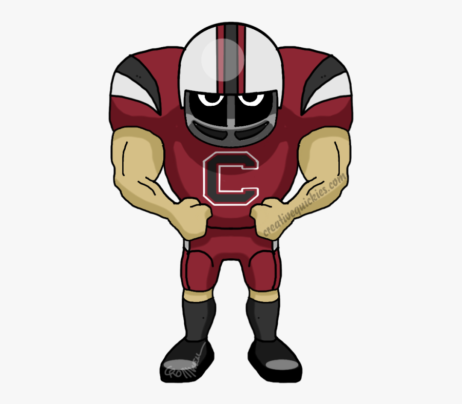 Usc Gamecock Clipart - Raiders Cartoon Football Player , Free ...