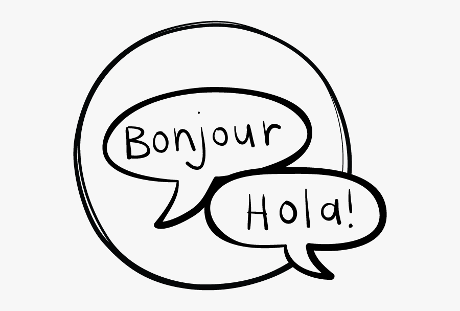 5 Foreign Languages - Line Art , Free Transparent Clipart - ClipartKey