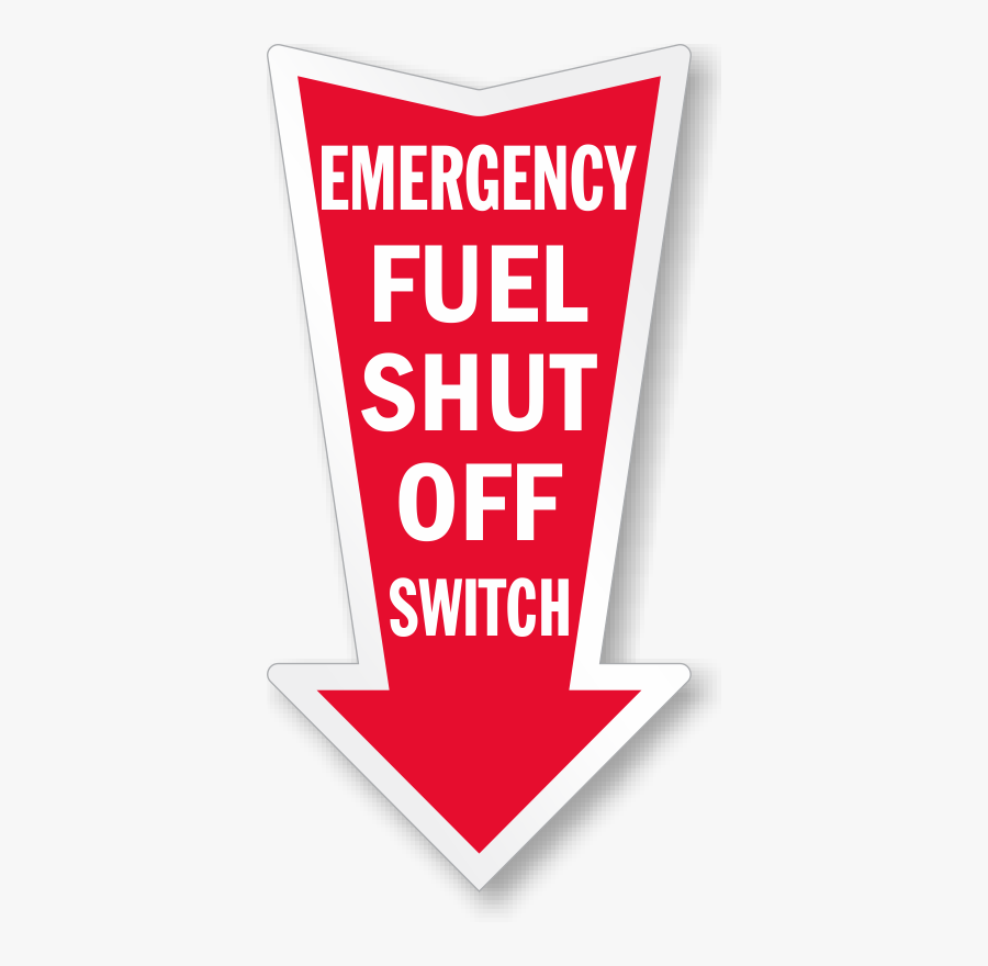 Fuel Shut Off Switch Arrow Safety Label , Free Transparent Clipart ...