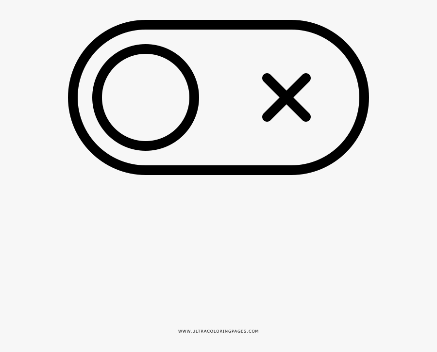 Switch Off Coloring Page - Circle , Free Transparent Clipart - ClipartKey