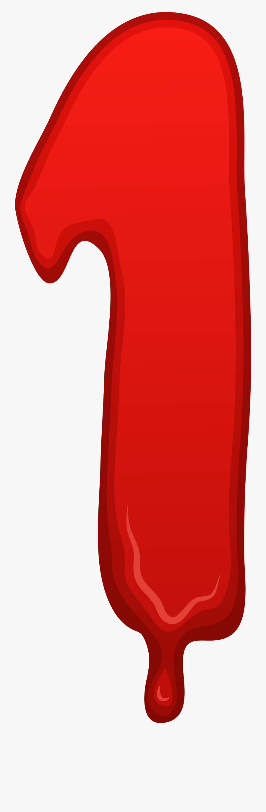 Bloody Number 1 Clipart , Free Transparent Clipart - ClipartKey