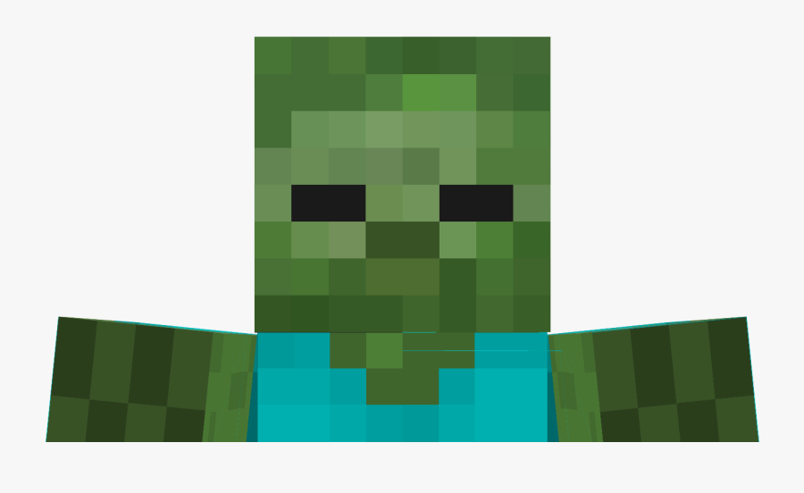 Zombie Transparent Png - Голова Зомби Из Майнкрафта , Free Transparent ...