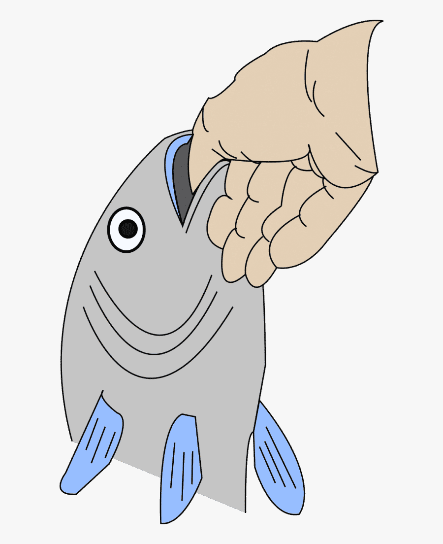Grabbing Fish By The Mouth , Free Transparent Clipart - ClipartKey