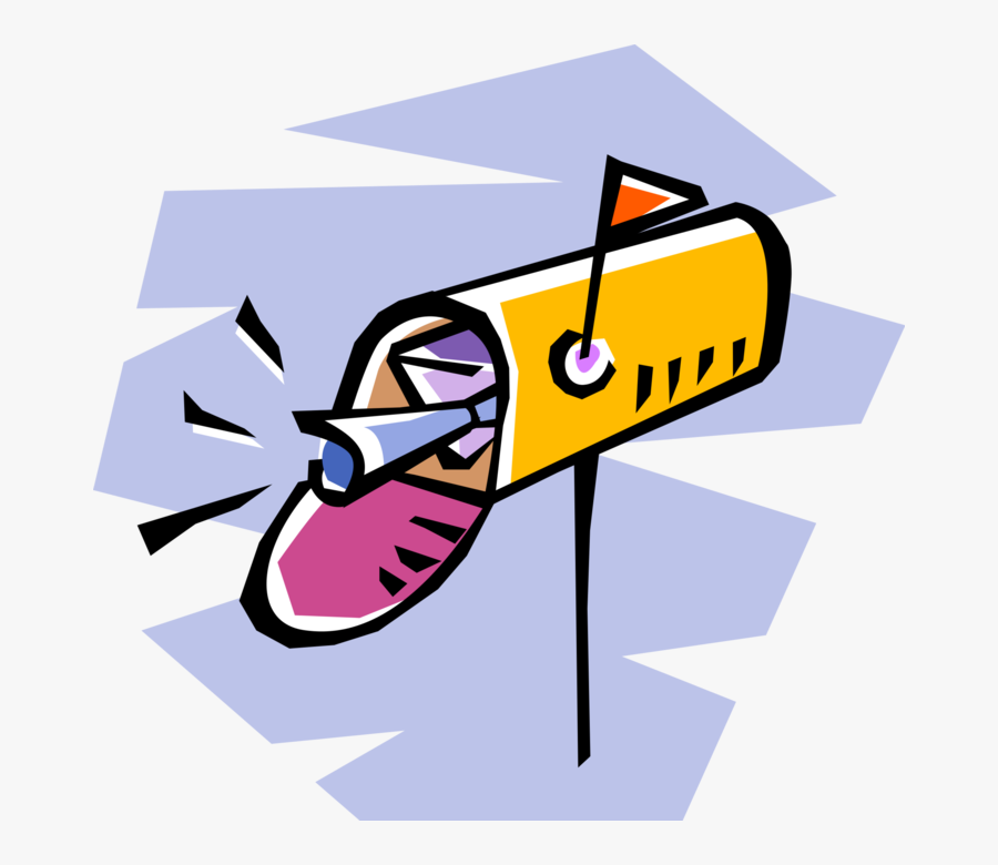 Vector Illustration Of Letter Box Or Mailbox Receptacle , Free ...