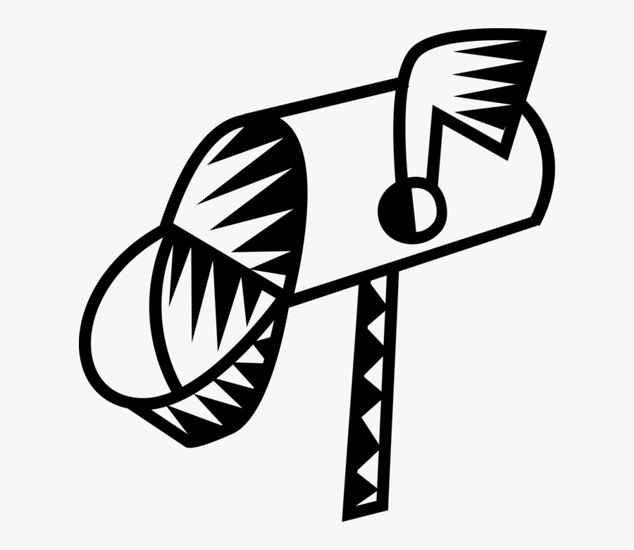 Vector Illustration Of Letter Box Or Mailbox Receptacle , Free ...