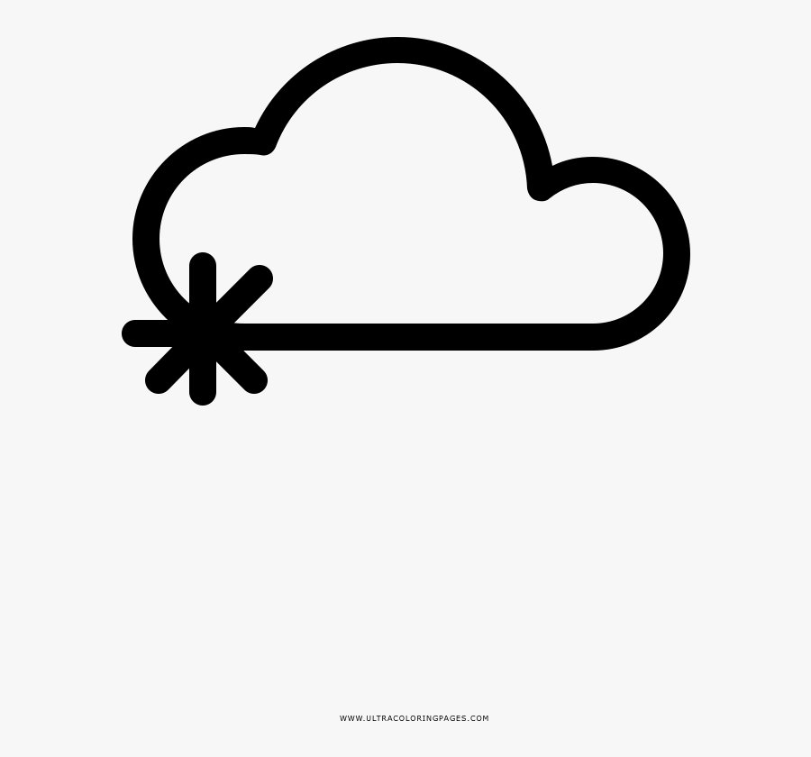 Snowing Coloring Page - Line Art , Free Transparent Clipart - ClipartKey