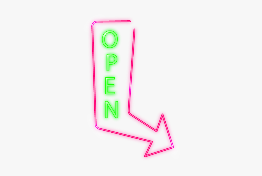 Open Clip Neon - Neon Sign Clip Art , Free Transparent Clipart - ClipartKey