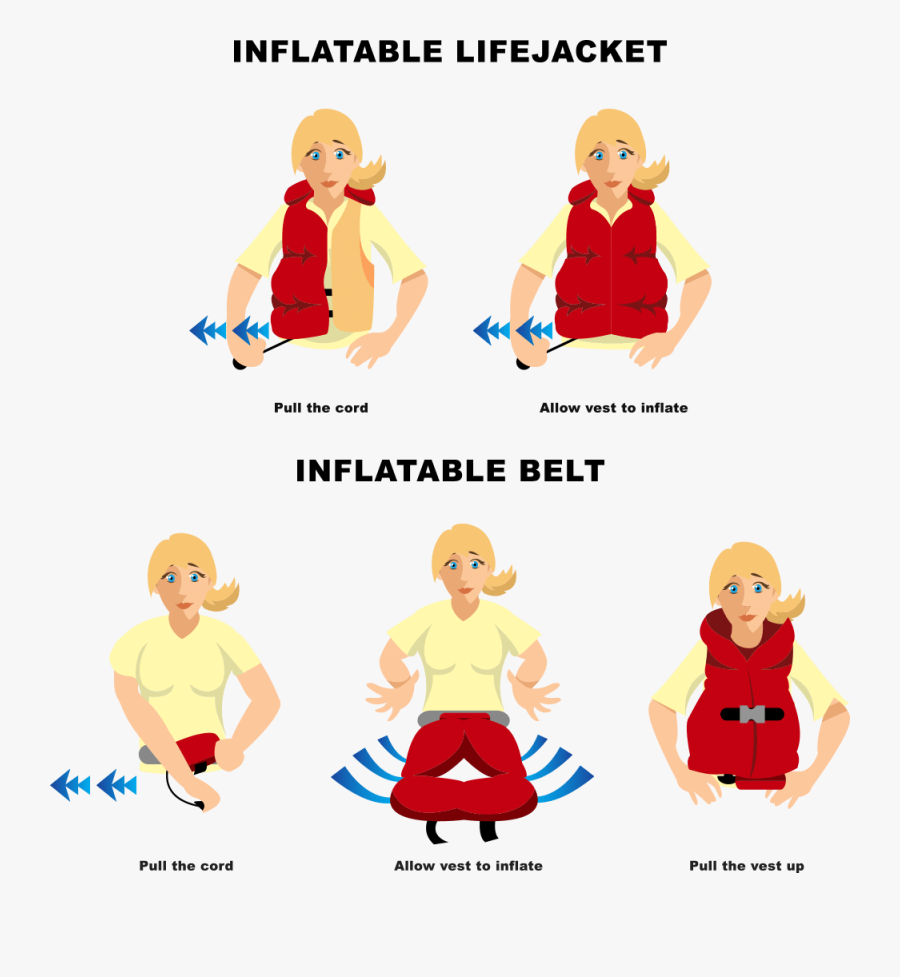 Inflatable Lifejacket And Belt - Teşekkür Belgesi , Free Transparent ...