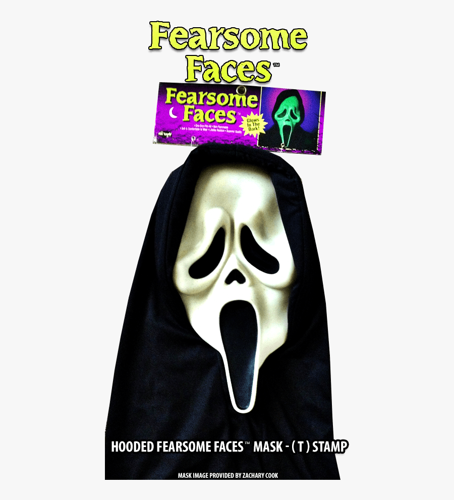 Hooded Fearsome Faces T Stamp Ghostface Mask - Scream Mask , Free ...