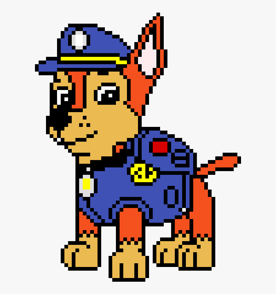 Chase Paw Patrol Pixel Art , Free Transparent Clipart - ClipartKey