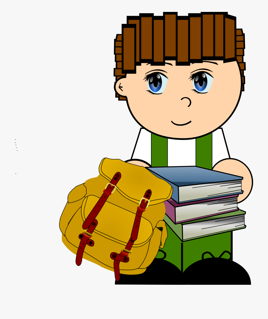 Cartoon Schoolboy Vector Free Stock - School Boy Cartoon Png , Free ...
