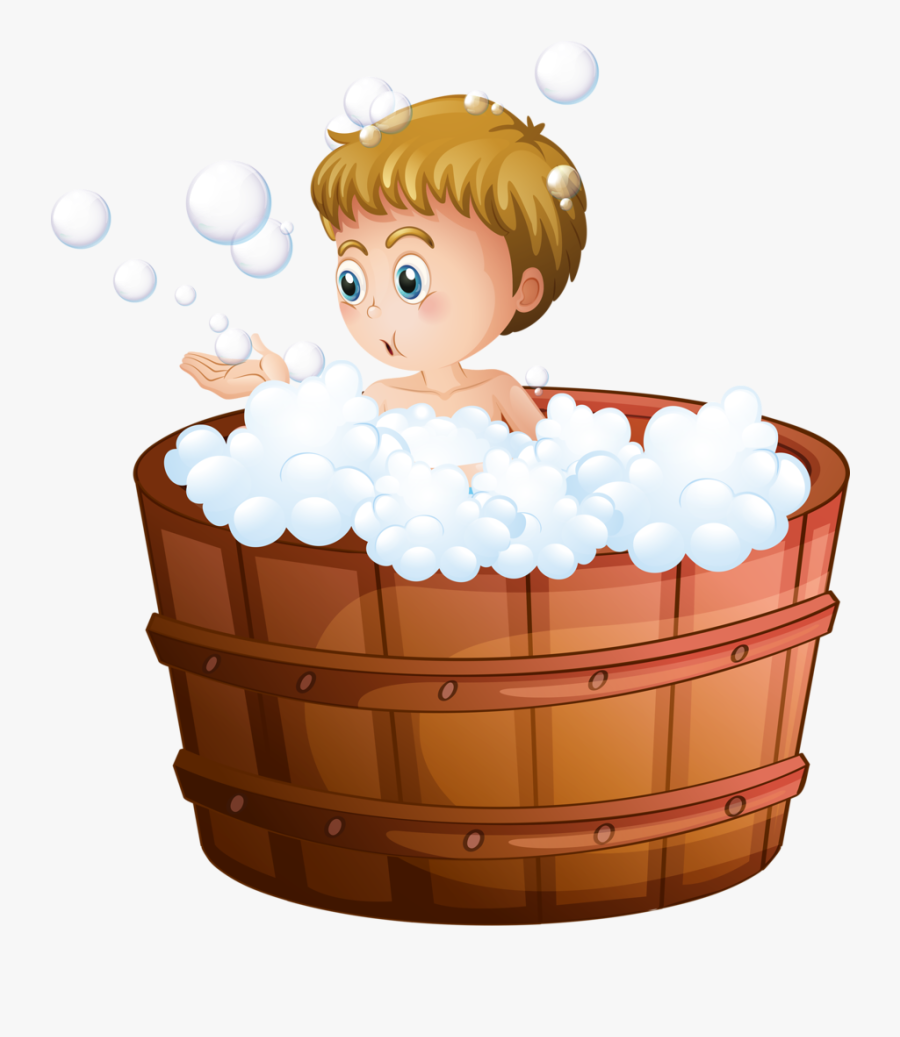 Girl Taking A Bath Clip Art , Free Transparent Clipart - ClipartKey