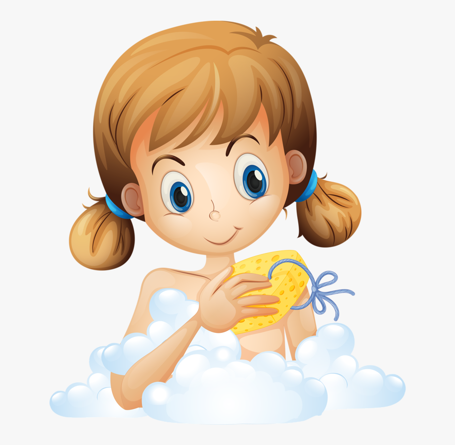 Clipart Kid Bathroom - Taking A Bath Clipart Hd , Free Transparent ...