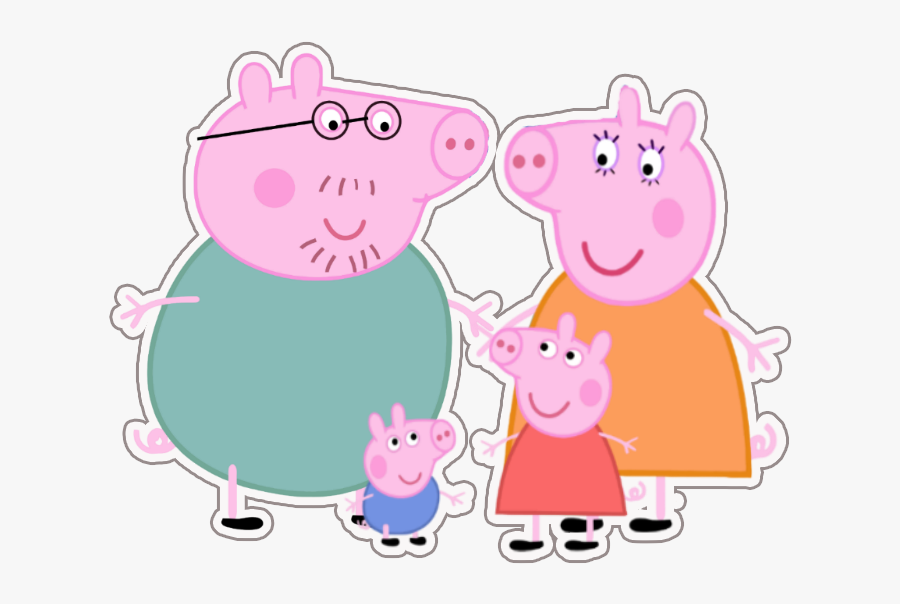 Mummy Pig Animated Cartoon Clip Art - Familia De Peppa Pig Png , Free ...