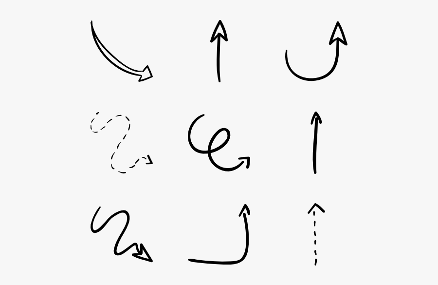 Hand Drawn Arrow Transparent Background Clipart - Hand Drawn Arrows Png ...