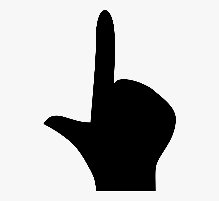 Drawing Middle Finger Clip Art - Pointing Finger Clipart Black , Free ...