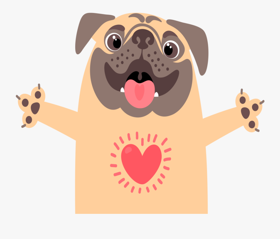 Cartoon Dog Saying Hi , Free Transparent Clipart - ClipartKey